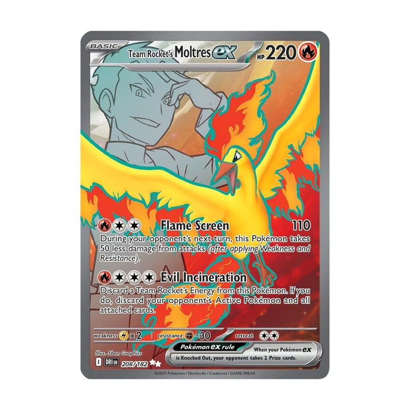 Team Rocket's Moltres ex - 208/182 - SV10: Destined Rivals - Aldebarán TCG