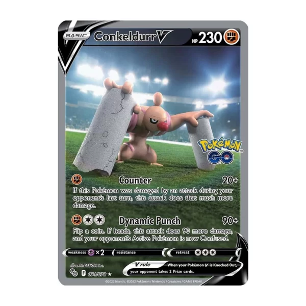 Conkeldurr V (Alternate Full Art) - Pokemon GO - Aldebarán TCG